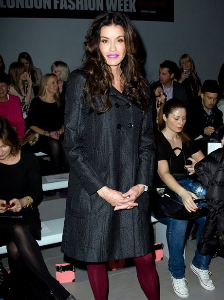 Janice Dickinson At London Fashion Week Celebrities At London Fashion Week Heart