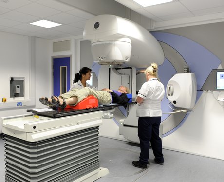 State of the art linear accelerator which delivers radiotherapy ...