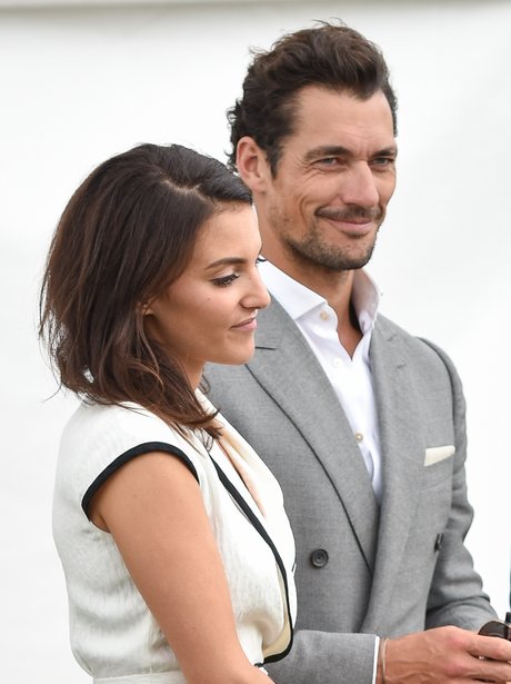 David Gandy and his barrister girlfriend Stephanie Mendoros attend the ...